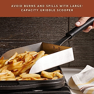 Bellemain Smash Burger Spatula for Griddle - Stainless Steel Griddle Scraper Tool, Large Griddle Spatula - Fried Food Scoop, Stir Fry Spatula, Food Mover - Hibachi Tools, Flat Top Grill Accessories