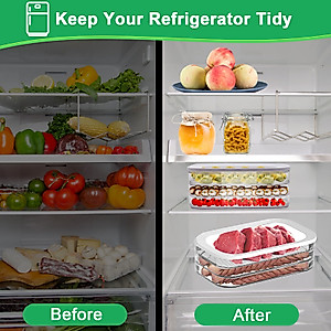 HUSPUR Japanese Deli Meat Container for Fridge,Lunch Meat Container for Refrigerator,Deli Containers with Lids - Stackable Food Storage Boxes for Cold Cuts,Bacon,Meal Prep Containers 18.6 OZ