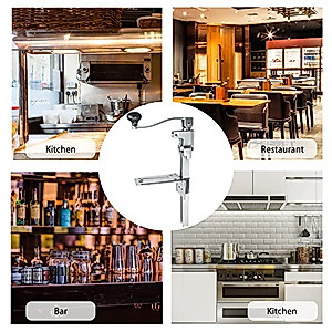 Simple Project Commercial Can Opener, 18”Table Manual Can Opener With Base, For Restaurants, Hotels, Bars, Military Can Opener, Swing Away & Heavy Duty Can Opener - cast steel