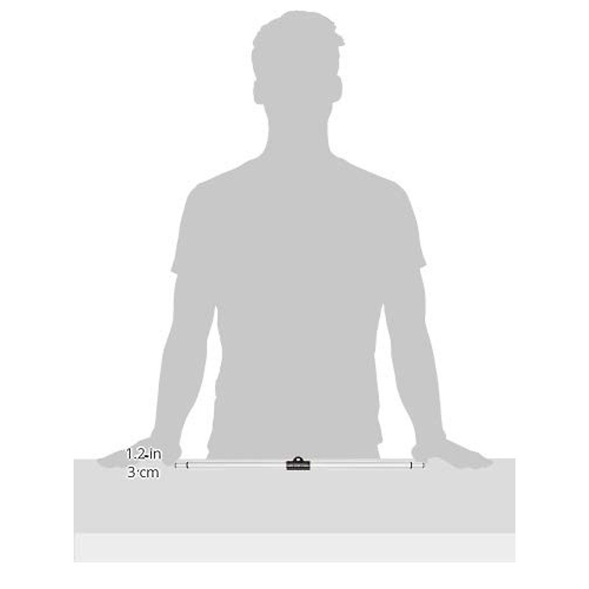 Hang It Dang It C2135 Hanger, 21" to 35", Silver