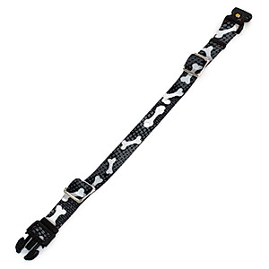 Small Black Bones Replacement Containment and Training Dog Collar Strap with RFA-67 Batteries - Compatible with Most PetSafe In-Ground Fence, Wireless Fence Receiver, and Training Collars (Bundle 2)