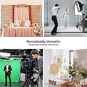 LimoStudio 10' x 9.6' (W x H) Heavy Duty Photo Studio Adjustable Muslin Backdrop Stands, Background Backdrop Support Kit with Super Clamps, Backdrop String Clip Holders, Sandbags, AGG2862