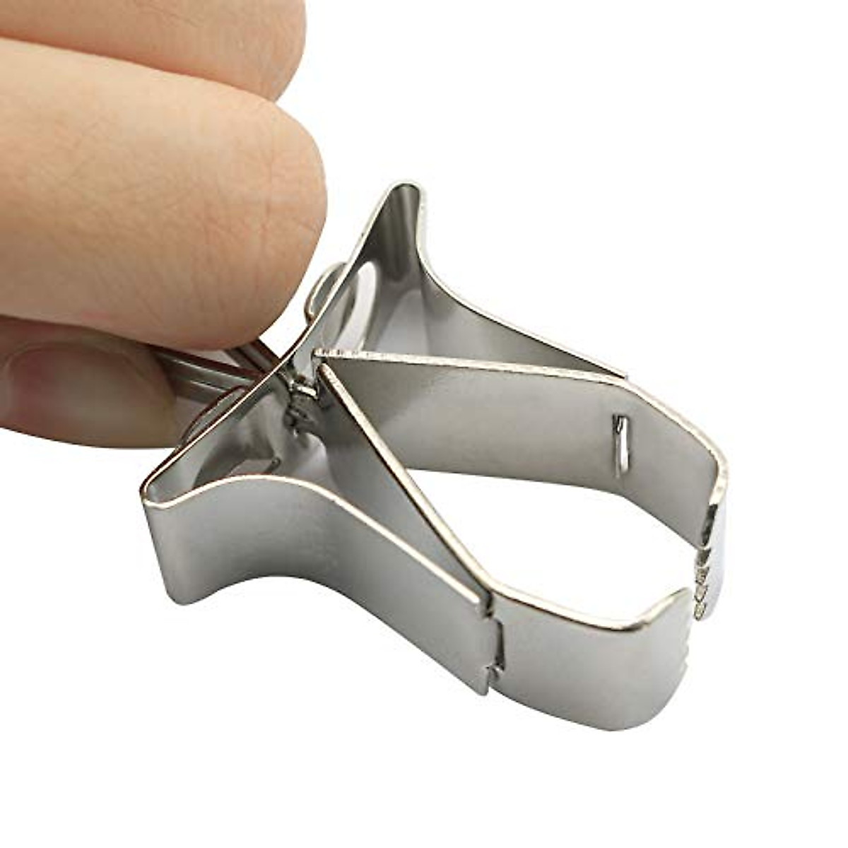 Batino 2 PCS Birds Food Holders Bird Feeder Parrot Fruit Vegtable Clips Stainless Steel Feeder Bird Cage Accessories