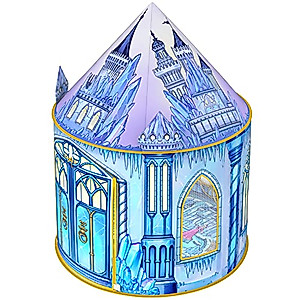 ImpiriLux Ice Castle Princess Play Tent | Unique Pop Up Fort for Imaginative Games & Gift | Foldable Playhouse with Storage Bag