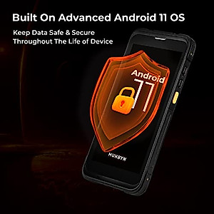 2023 Android Barcode Scanner with Pistol Grip, Android 11, Wi-Fi 6 MUNBYN Mobile Computer Handheld Rugged PDA 5.5" Data Terminal SE4710 Zebra Scanner Bluetooth GPS 1D/2D/QR Barcode Scanner Collector