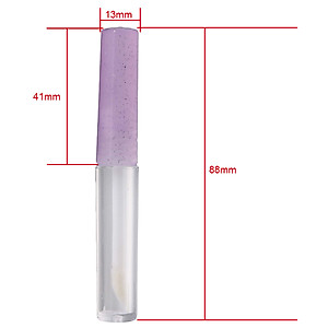 Doublelife 20Pcs 1.3ML Purple Empty Tubes Lip Gloss Balm Cosmetic Mini Containers DIY Bottles