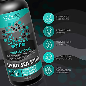 YOFING NEW GENERATION Dead Sea Mud Shampoo - Anti Hair Loss & Anti Dandruff, Promotes Growth & Strengthening Hair
