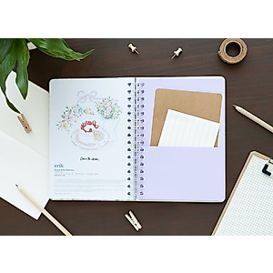 Grupo Erik Ana Marin Diary 2023-2024 | Back To School 12 Months Academic Diary 2023-2024 Week To View A5 | August 2023 - July 2024 | Mid Year Diary 2023-2024 With Stickers | Cute Gifts