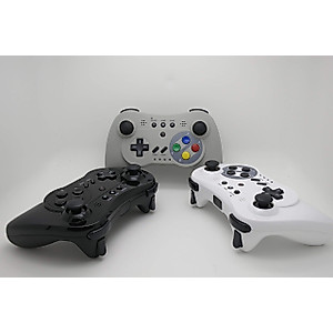 NEXiLUX Wireless Classic Pro Controller Gamepad Compatible with Nintendo Wii U, Gray