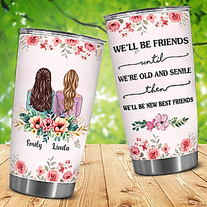 VUNVUT86 Personalized Bestie Gifts - Mother's Day Gifts For Best Friend, Bestie, Sister, BFF, Her - We Will Still Be Friend Tumbler - Birthday, Christmas Friendship Gift For Friends