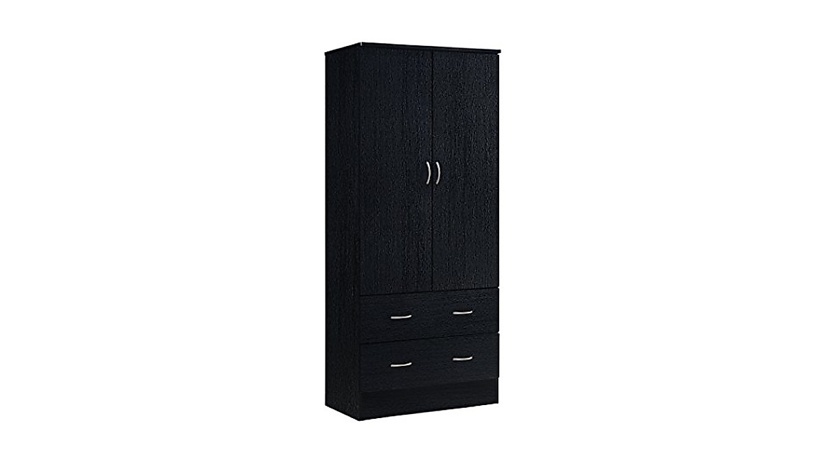 Stylish Hodedah Two Door Wardrobe with Drawers