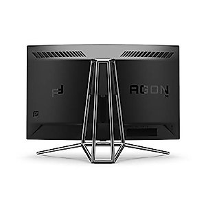 Porsche Design Agon PD27 27" Gaming Monitor, 1000R Curved QHD (2560x1440), 240Hz 0.5ms, DisplayHDR 400, Light FX, Quick Switch Keypad, Low Input Lag, Height-Adjust, 4Yr Re-Spawned, Black