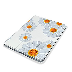 Kawaii Chamomile Flower Cute case Compatible with iPad Mini Air Pro 7.9 8.3 9.7 10.2 10.9 11 12.9 inch Pattern Cover New 2022 2021 Trifold Stand 3 4 5 6 7 8 9 Generation 490 (11" Pro 1/2/3 gen)