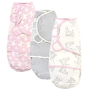 Touched by Nature Unisex Baby Organic Cotton Swaddle Wraps, Bird, 0-3 Months