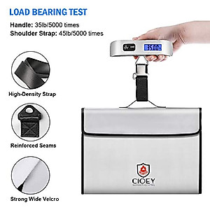 Fireproof Document Bags - Fireproof Box [Thermal Insulated] Fireproof Safety Boxes for Home Large Fireproof Bag Lockable Zipper Fireproof Safe Box Home Safes Fireproof Waterproof Fireproof Money Bag