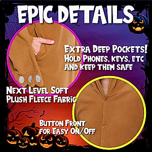 Adult Onesie Halloween Costume - Animal and Sea Creature - Plush One Piece Cosplay Suit for Adults, Women and Men FUNZIEZ!