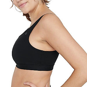 Champion Sports, Soft Touch, Moisture-Wicking, Moderate Support Bra for Women (Plus, Black, Large