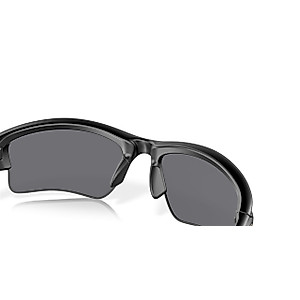 Oakley Men's OO9200 Quarter Jacket Rectangular Sunglasses, Matte Black/Grey, 61 mm