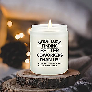 Volufia Going Away Gift for Coworker - Coworker Leaving Gifts for Women - Goodbye, Farewell, New Job Promotion, Good Luck Gift for Colleagues, Boss, Women, Men, Friends - Lavender Scented Candles