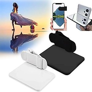 2024 Creativity Smartphone Camera Mirror Reflection Clip Kit, Adjustable Phone Camera Mirror, Mobile Phone Reflection Camera Clip Selfie Reflector for Photographers and Beginner (2Pcs-Mix)