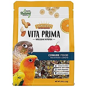 Sunseed Vita Prima Wholesome Nutrition Conure Food, 3 LBS