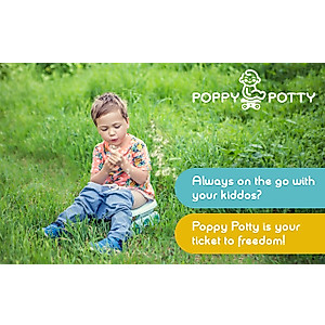 Logie & Gray Teal Travel Potty Seat for Toddler – Lightweight & Strong 110lbs Capacity with 20 Liners, US BPI & Europe OK Compost Certified – Portable Potty Seat for Toddler Travel Potty for Car