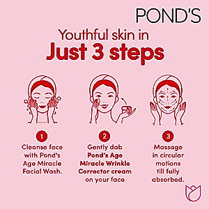 Ponds Age Miracle Night Cream, Anti Wrinkle Cream & Night moisturizer, Perfect Night Cream for Face, 50 ML
