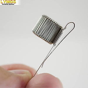 LYMGS Universal Stainless Steel Pen Holder, Silver Matel Clip with Spring Fits for Clipboard Notebook, 3 Pack