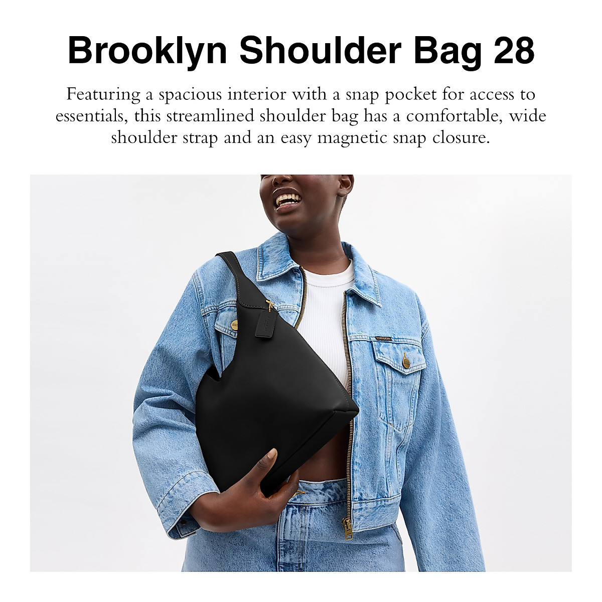 Coach Brooklyn Shoulder Bag 28, Black