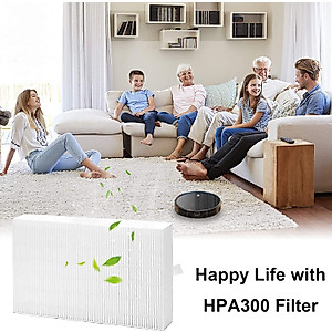 KEYJINIU 6 PACK HPA300 Replacement Filter HRF-R3 HRF-R2 HRF-R1, Compatible with Honeywell Series HPA090, HPA100, HPA200, HPA250 & HPA300