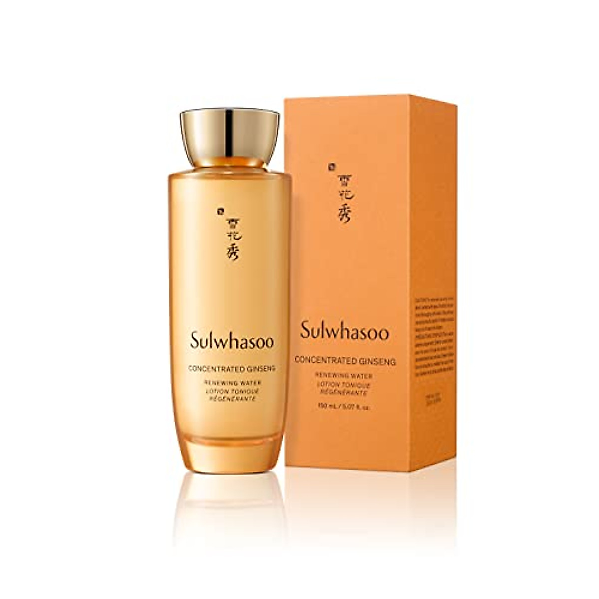 Sulwhasoo Concentrated Ginseng Renewing Water: Antioxidant-Rich Toner to Hydrate, and Visibly Soften Lines & Wrinkles, 5.07 fl. oz.