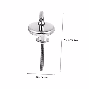 Uonlytech 2pcs Toilet Lid Hinge Toilet Cover Seat Toilet Tank Bolts Stainless Steel Bolts Replacement Toilet Bolt Toilet Fittings Toilet Screws Replacement Toilet Hinge Screws Water Tank