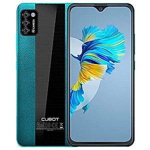 CUBOT Phone Unlocked, Note 7 4G Smartphone Unlocked, Android 10, 2GB RAM+16GB ROM,128GB Extendable by TF Card, 5.5 Inch Dewdrop Screen, Three Card Slots (Green)