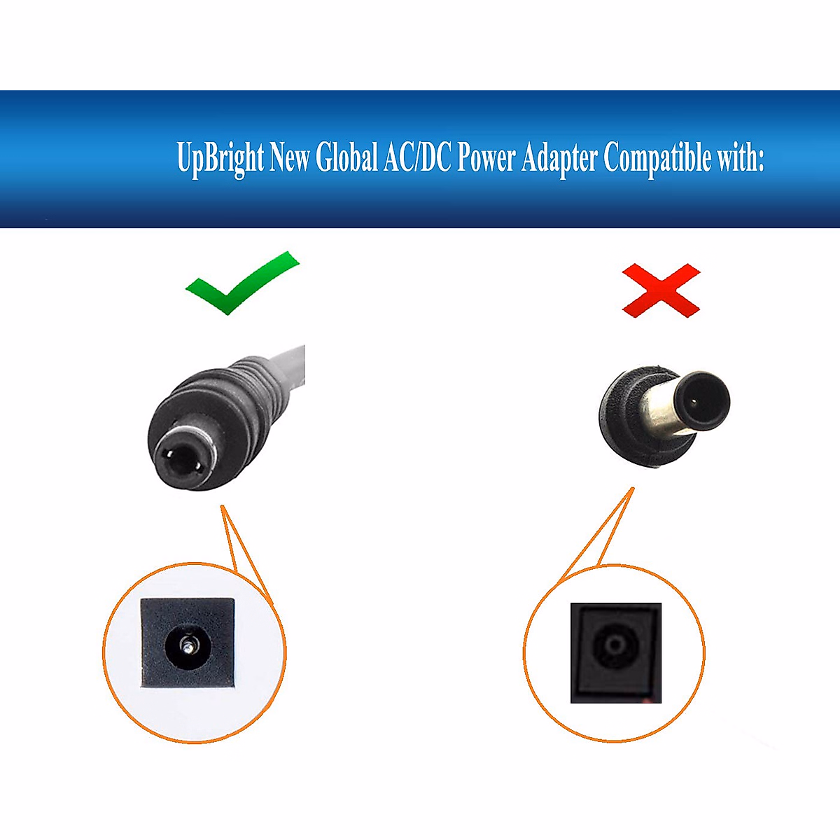 GEP New Replacement Ac Adapter/Power Supply for JVC 32" LED/LCD Monitor EM32T, 37" LED/LCD Monitor EM37T.