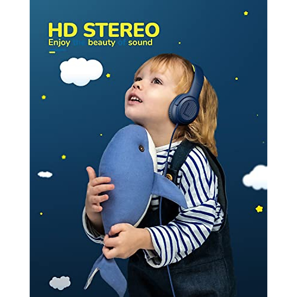 Kids Headphones for School Toddler Wired with Microphone Plug in Bulk Boys Headset Girls 3+ Year Old Blue Green shareport Phones Teen Volume Control Airplane Two People Childrens Babies Over Ear