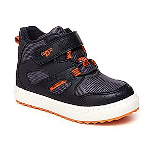 OshKosh B'Gosh Boy's Kuji Fashion Boot, Navy/Orange, 5 Toddler