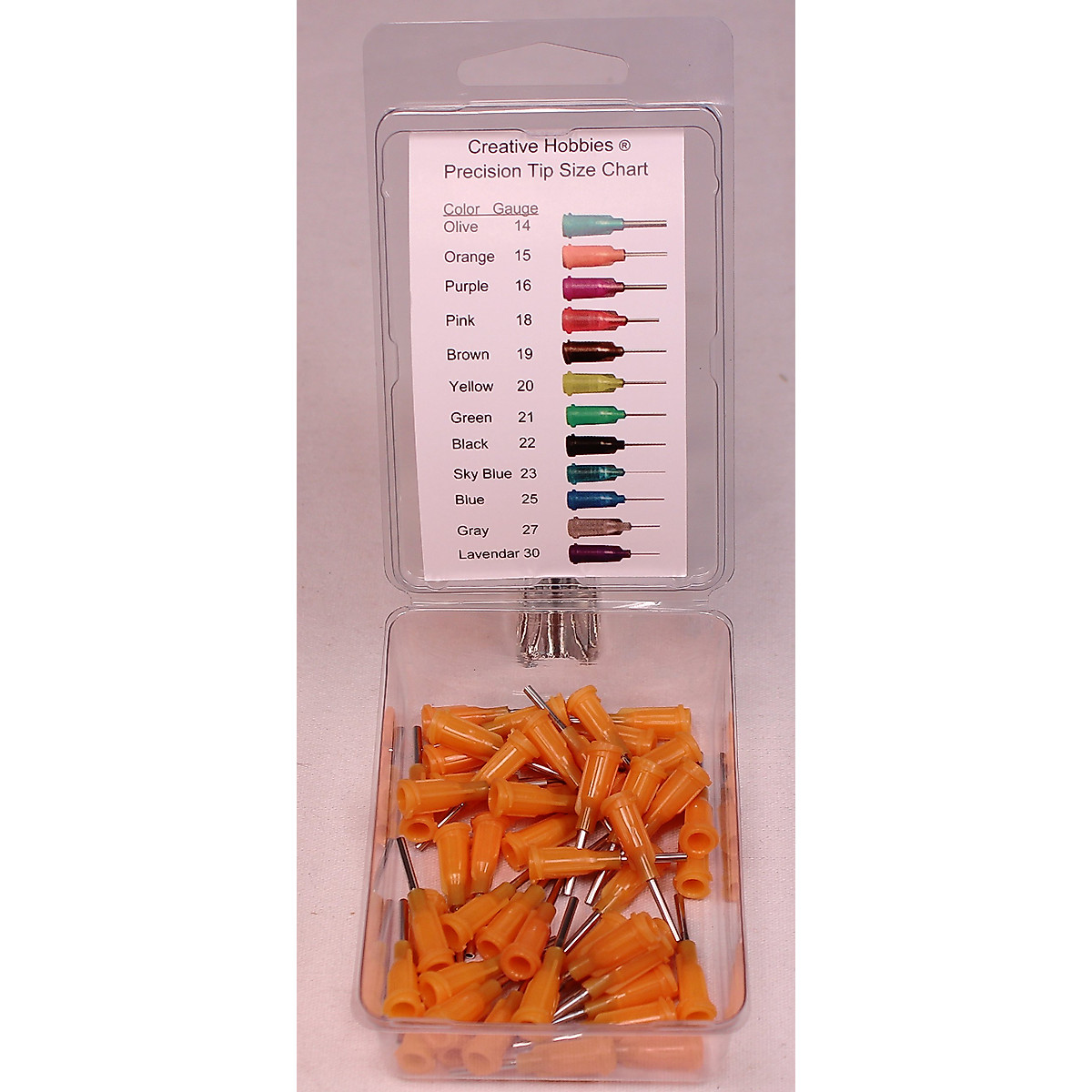 Creative Hobbies® 15 Gauge 0.5 Inch, Precision Applicator Dispenser Needle, Stainless Steel Blunt Tip, 50 Pieces in Storage Pack