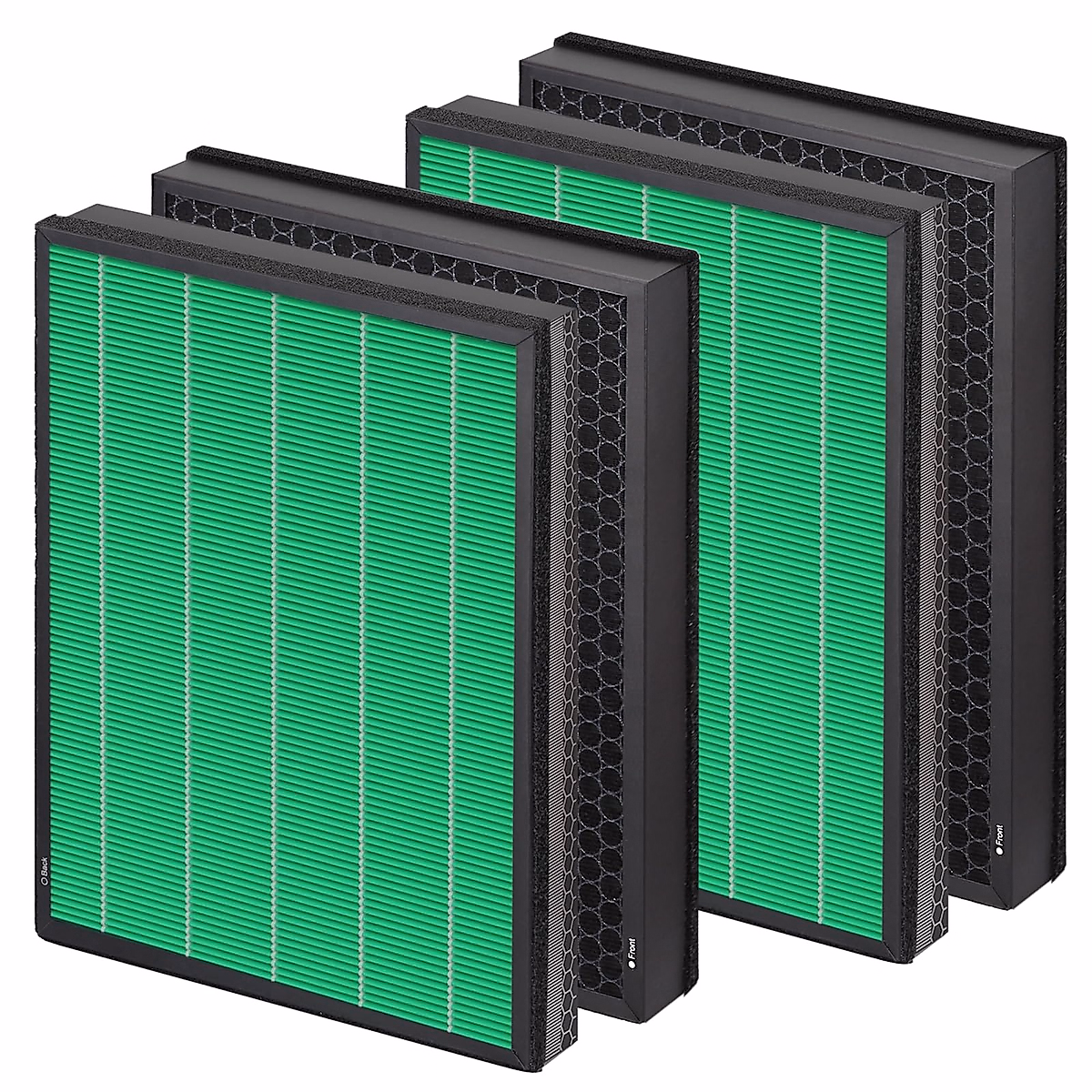 2 Set 400/400S Replacement Filter for Coway AIRMEGA Max2 400 400S 400(G) 400S(G) Air Purifier, Max2 Green True HEPA and Active Carbon Filter Set, AP-2015-FP 2 Set