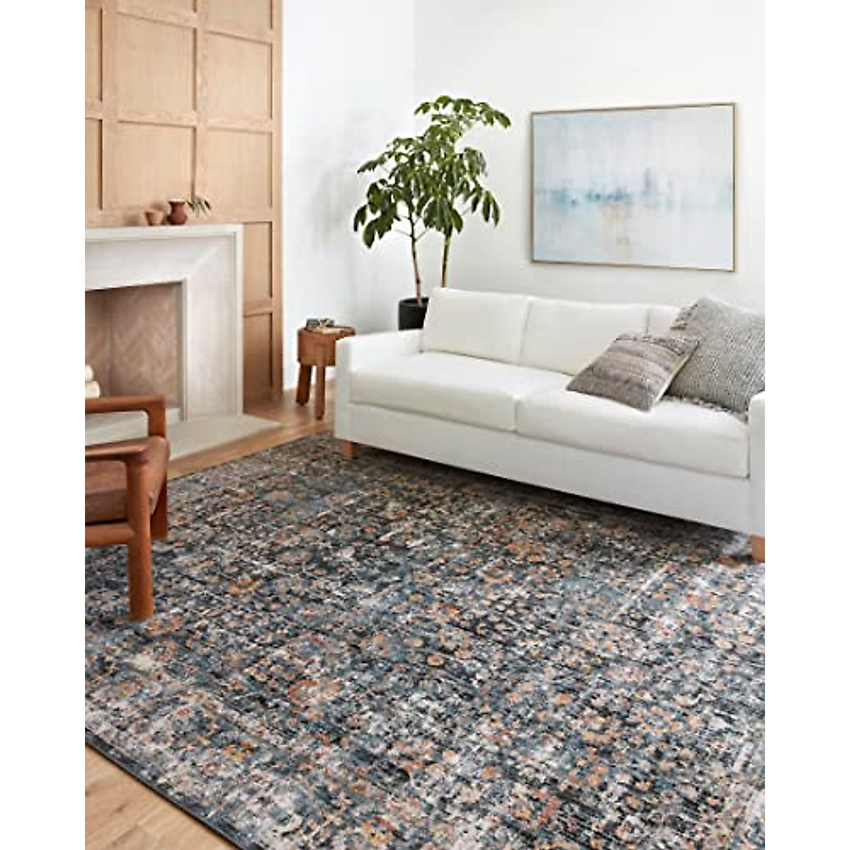 Loloi II Cassandra Collection CSN-05 Blue/Multi, Traditional 2'-6" x 4'-0" Accent Rug