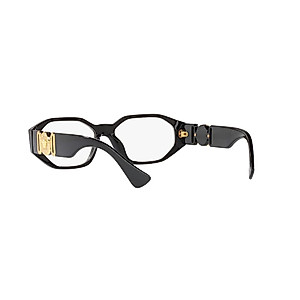 Versace Man Sunglasses Black Frame, Demo Lens Lenses, 56MM