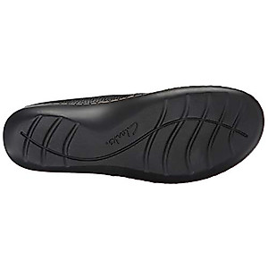 Clarks womens Ashland Lane Q Slip On Loafer, Black, 9.5 US