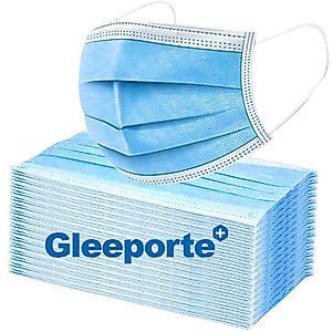 [250 Masks] Disposable Face Mask, 3-Ply Adult Masks, Single Use Facial Cover with Elastic Earloops For Home, Office, School, and Outdoors