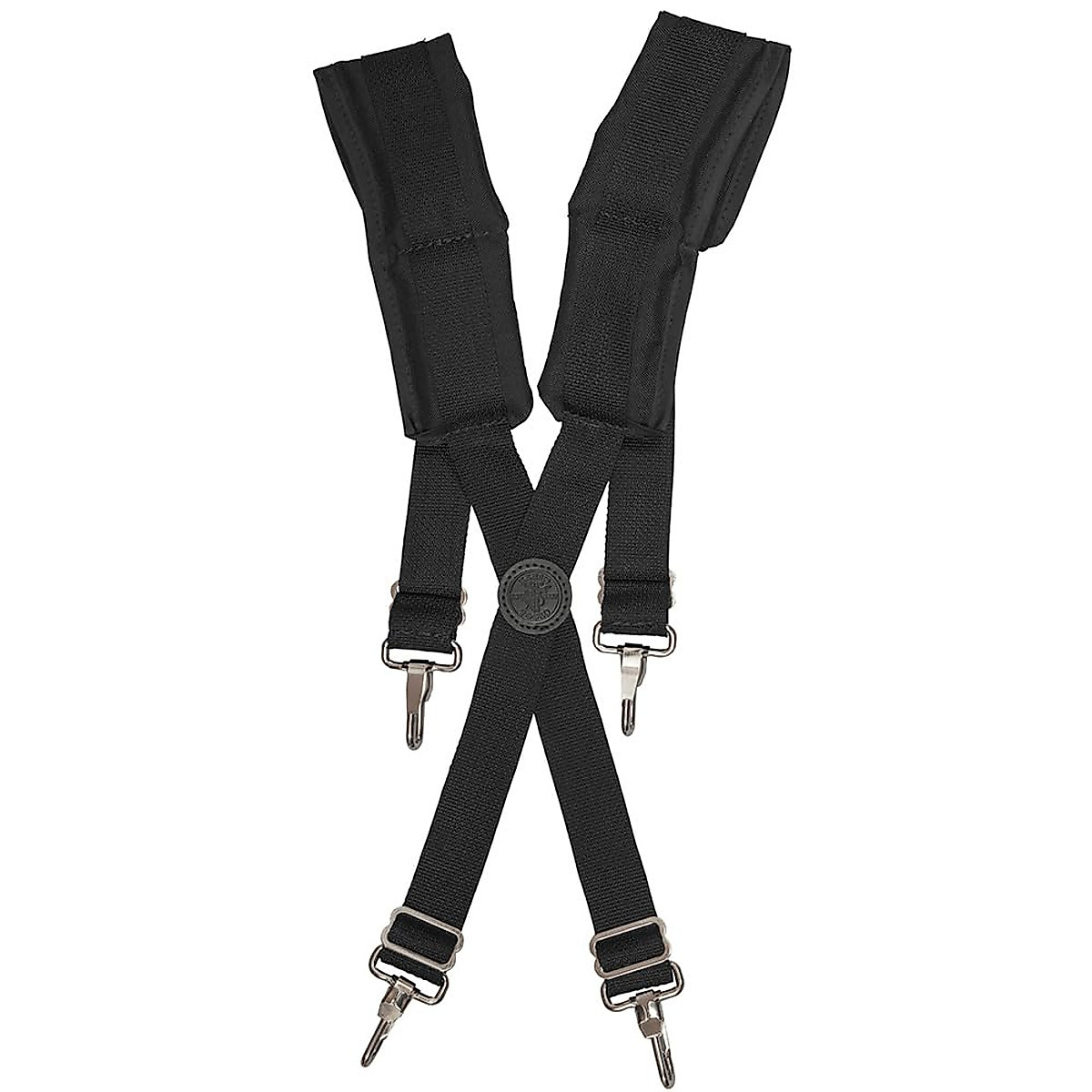 Klein Tools 55400 Adjustable Suspenders, for 4-Point Attachment Belts, Rugged and Padded, Ideal Electricians or Carpenters Suspenders