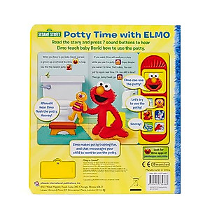 Sesame Street - Potty Time with Elmo - Potty Training Sound Book - PI Kids