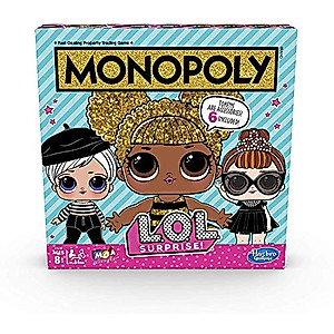 Monopoly Game: L.O.L. Surprise! Edition Board Game for Kids Ages 8 and Up