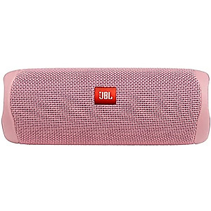 JBL FLIP 5 Portable Speaker IPX7 Waterproof On-The-Go Bundle with WRP Deluxe Hardshell Case (Pink)
