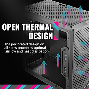 Cooler Master MasterBox Q300L Micro-ATX Tower with Magnetic Design Dust Filter, Transparent Acrylic Side Panel, Adjustable I/O & Fully Ventilated Airflow, Black (MCB-Q300L-KANN-S00)