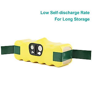 BAKTH 14.4V 3000mAh NI-MH Battery for iRobot Roomba 500 510 520 530 532 535 540 545 550 552 555 560 562 570 580 581 582 585 595 600 610 620 630 631 650 660 700 760 770 780 790 800 870 880 R3