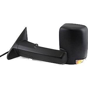 Garage-Pro Mirror Compatible with 2013-2018 Ram 1500, Fits 2013-2018 Ram 2500, Fits 2012-2018 Ram 3500 Towing Mirror, Driver Side, Heated, Power Glass, Blind Spot Glass, In-housing Signal Light