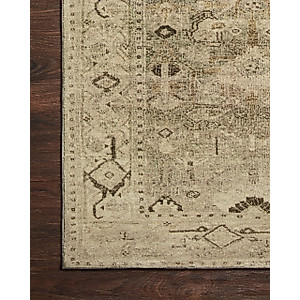 Loloi II Margot Collection MAT-04 Antique / Sage 5'-0" x 7'-6", .38" Thick, Area Rug, feat.CloudPile, Soft, Durable, Printed, Medallion, Low Pile, Non-Shedding, Easy Clean, Living Room Rug
